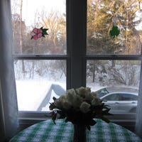 Vintage Ruby Red Cristal D'arques Durand Plate Window Hanging, Upcycled ...