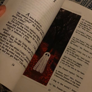 Ghost Bookmark Print Book Accessories Birthday Gift Halloween Bookmark ...