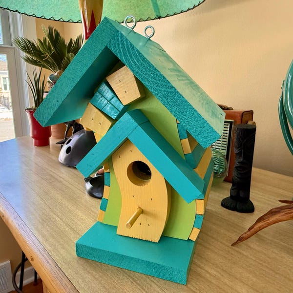 CROOKED BIRDHOUSE - Etsy