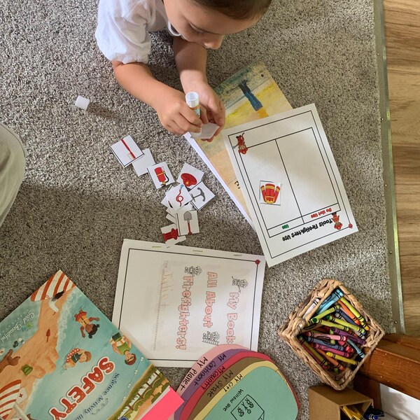 Fire Safety Unit Study, Learning About Firefighters, Safety Activities ...