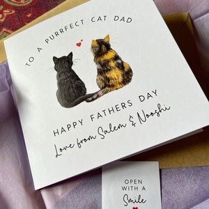 Personalised Choose the Cats Father's Day Card From the Cats, for Cat ...