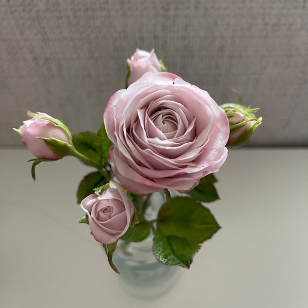 David Austin Rose, HANDMADE, Juliet Rose Peony Rose for Vase, English ...