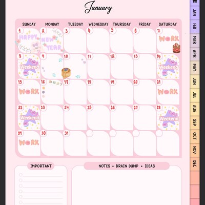 Goodnotes Template, Monthly Habit Tracker, Daily Habit Planner, iPad ...