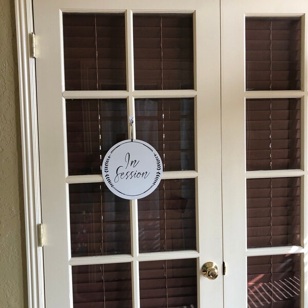 In Session Sign, Do Not Disturb Sign, Welcome Business Sign, Double ...