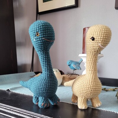 PATTERN: Bruno the Brontosaurus Crochet Brontosaurus Pattern Amigurumi ...
