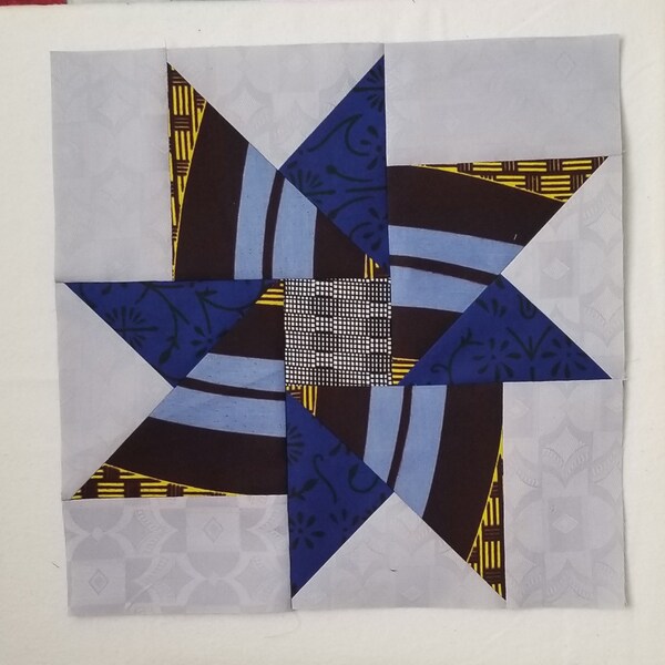 Pinwheel Star Quilt Block Pattern - Etsy