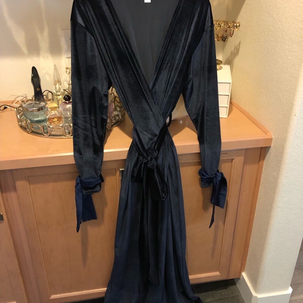 Velour Long Robe | Velvet Robe | Warm Robe | Maxi Velour Dress | Women ...