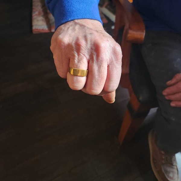 24K Pure Solid Gold Hand Forged Bracelet_made TO ORDER - Etsy