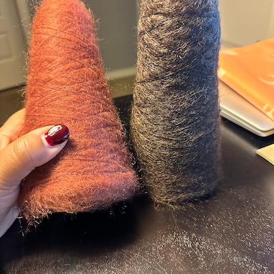 Silk Blend Gimp Yarn on Cone, Hasegawa Machine or Hand Knitting ...