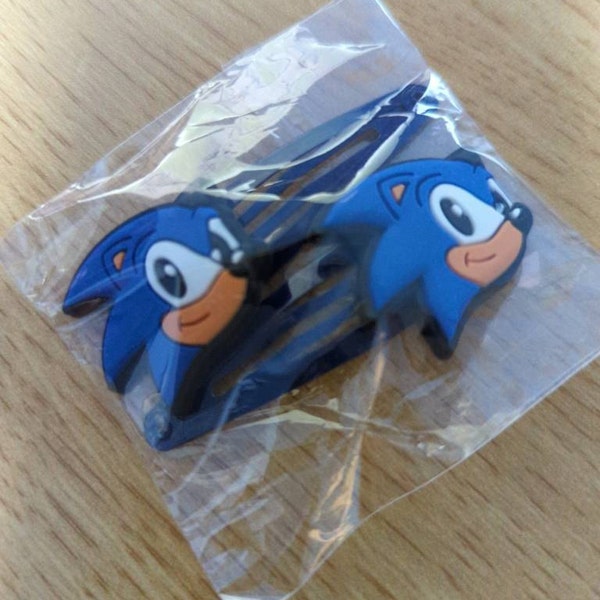 Sonic the Hedgehog - Snap Hair Clips - Pack of 2 - Blue - Etsy
