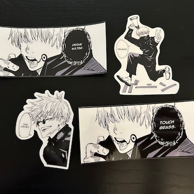 Inumaki Toge touch Grass Meme Sticker Jujutsu Kaisen - Etsy