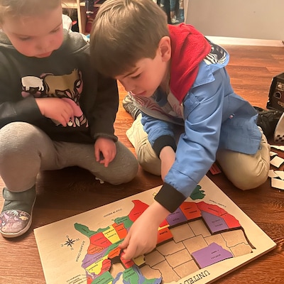 World Map Puzzle Naming the Countries and Their Geographical Location ...