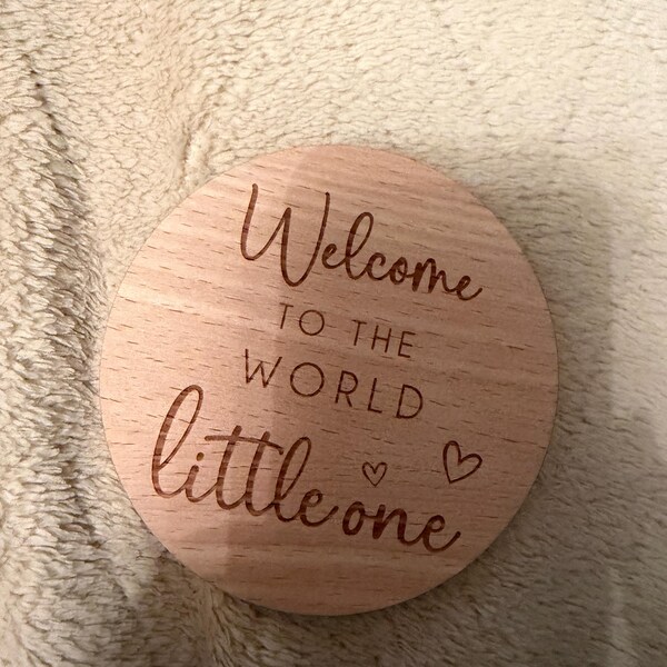 Baby Arrival Sign | Welcome to the World | Hello World L Engraved Name ...