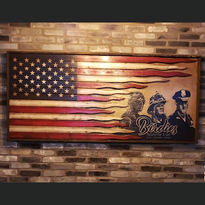 Scottish Flag Scotland Wood Flag - Etsy