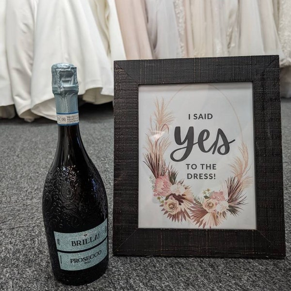 Say Yes to the Dress Boho Bohemian Signs Printable Set I Said Yes to ...