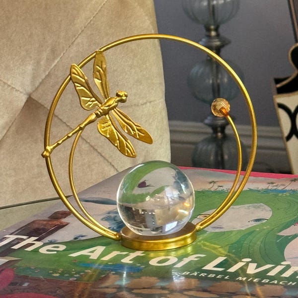 Beautiful Phoenix Crystal Sphere Display Bird Crystal Ball Holder Home ...