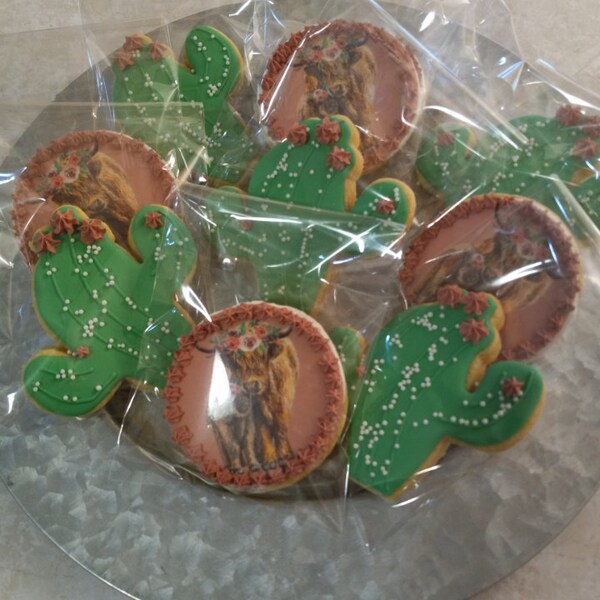 Highland Cow Edible Image | Cookie Edible Image | Fluffy Cow Print ...