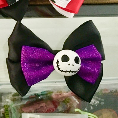 Jack Skellington Inspired Bow - Etsy