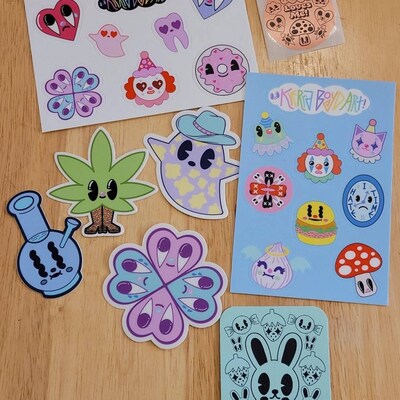 Clown Cat Vinyl Waterproof Sticker - Etsy