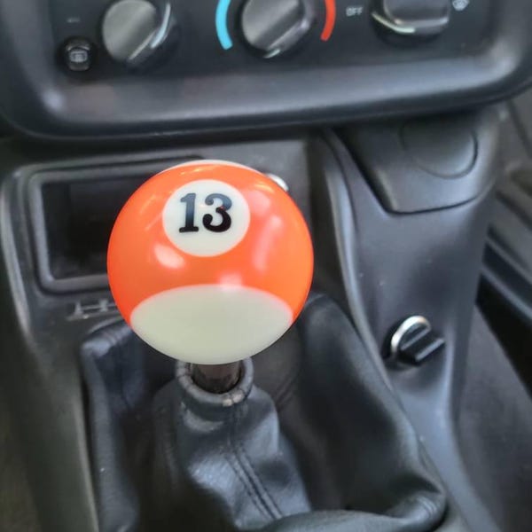 Billiard Pool Ball Shift Knob Threaded Gear Shifter Shifting Exact Fit ...