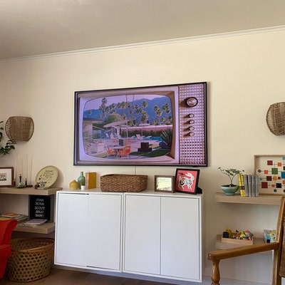 Vintage Samsung Frame TV Art Blank Turned off Retro Tv Photo - Etsy