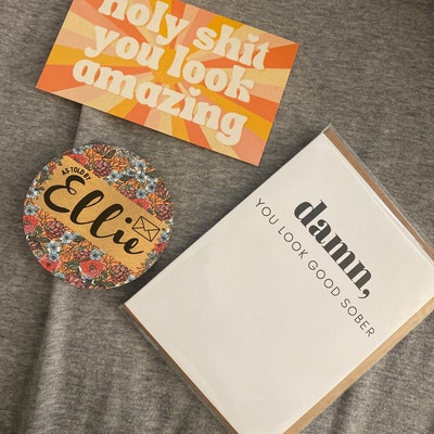 Damn You Look Good Sober Card for Sober Loved One in Recovery Sobriety ...