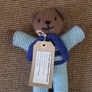 Hand Knitted Teddy Bear - Etsy