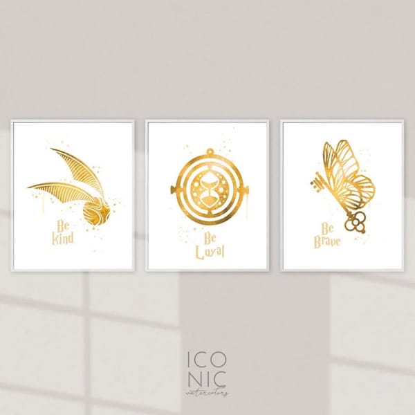 Wizards Printable Set of 6 Prints, Wizards Digital Download, Wizards ...