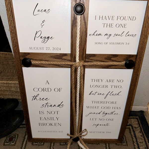 A Cord of Three Strands What God Joined Together Unity Ceremony Braided ...