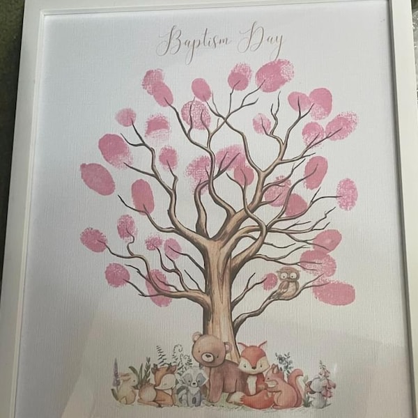Fingerprint Tree, Finger Print Tree, Alternative Guest Book ...