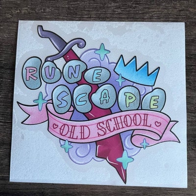 OSRS Skill Cape Vinyl Sticker Old School Runescape Laptop - Etsy