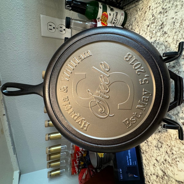 Personalized/custom Cast Iron Skillet - Etsy