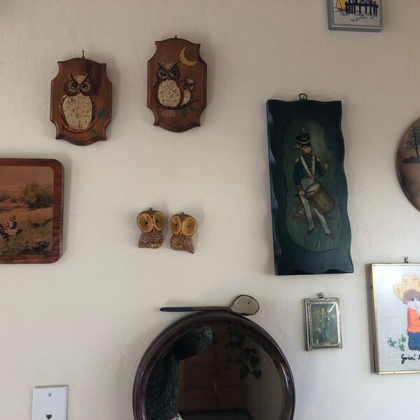 Jamaican Artist Peter Nish - Signed - Hand Carved Solid Wood Eagle ...