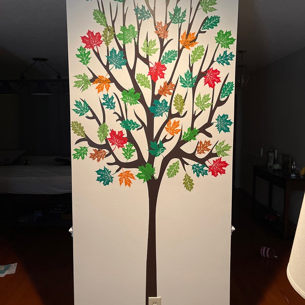 Fall Leaves Wall Decals - Autumn Leaves - Earth Day - Fall Home Decor ...