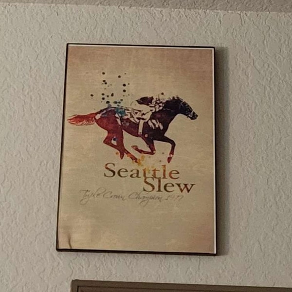 Vintage Secretariat PRINT, Secretariat Watercolor Style POSTER, Race ...