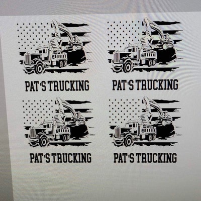 US Dump Truck With Track Hoe Svg Excavator Clipart Heavy Equipment Cut ...