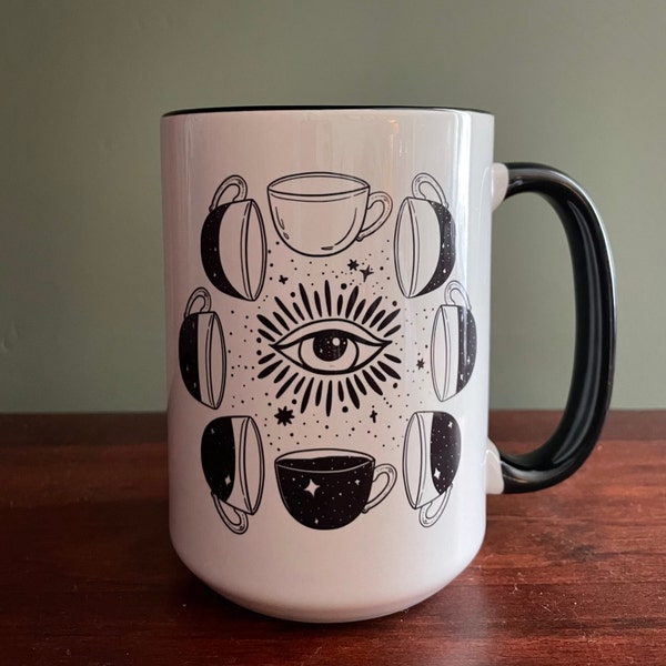Moon Phases Mug, Moon Phase Coffee Mug, Coffee Moon Phases, Full Moon ...
