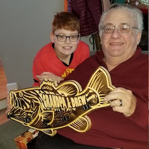 Personalized Solid Wood Tuna Fishing Rod Holder - Etsy