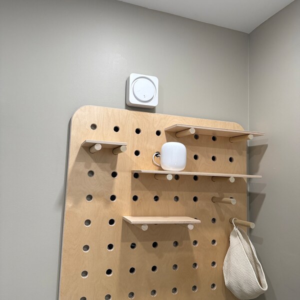 Freestanding Curved Pegboard Fully Finished - Etsy