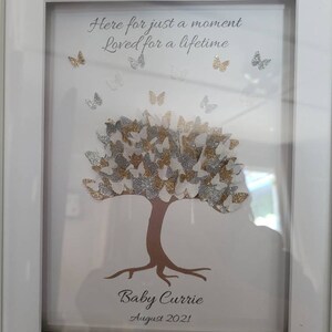 Baby Loss Butterfly Tree Print Miscarriage Stillbirth | Etsy