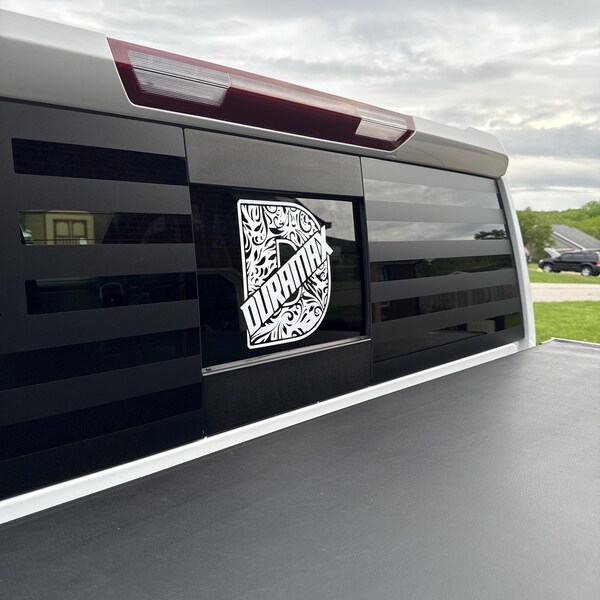 Duramax Tooled Leather Style Decal | Truck Window, Permanent Vinyl - Etsy