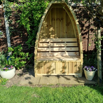 Boat Shaped/gothic Single Seat Garden Bench/arbour - Etsy UK