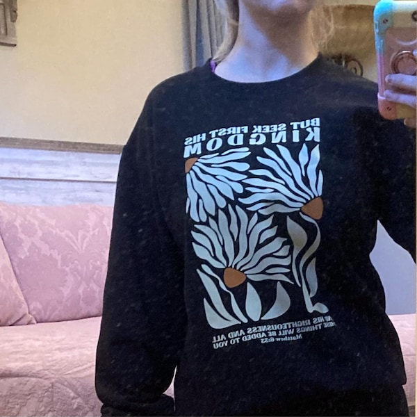 Christian Crewneck Sweatshirt, Sweatshirt Bible Verse, Scripture Shirts ...