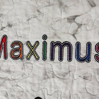 Jared Plain Letter Applique Alphabet Monogram Font Machine Embroidery ...