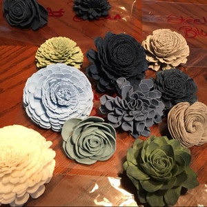 CUSTOM TINY SAMPLE Flowers Wooden Flower Bouquet Sola Flower Bouquet ...