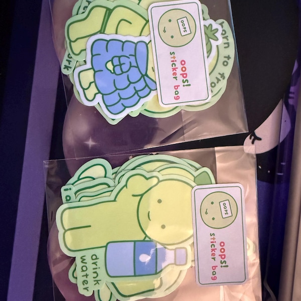 Motivation Green Guy Sticker, You Can Do It Cute Blind Box Vinyl ...