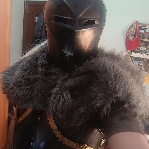 Medieval Knight Blue Armor Chest Plate Armor Pauldrons & Tassets Roman ...