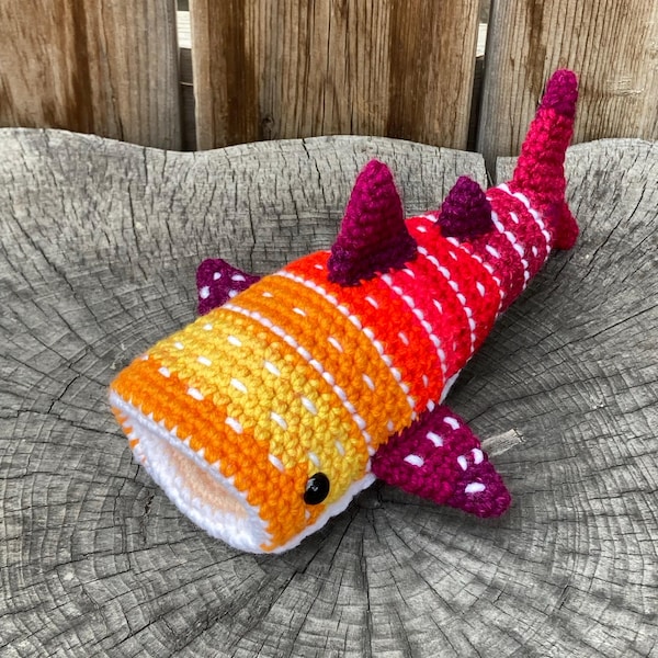 PATTERN: Winston the Whale Shark - Crochet Whale Shark Pattern ...