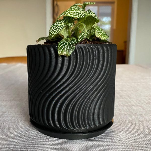 The Estrella Planter - Drainage Hole and Tray - Modern Indoor Plant Pot ...