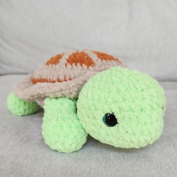 DIGITAL PATTERN ONLY! Bubbles the Tortoise Crochet Pattern, Cute Tortoise Pattern, Tortoise ...